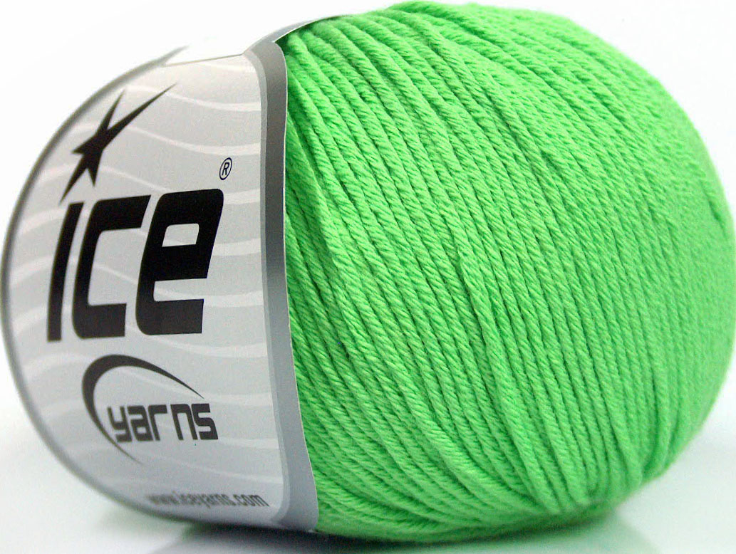 Organic Baby Cotton Light Green at Ice Yarns Online Yarn Store
