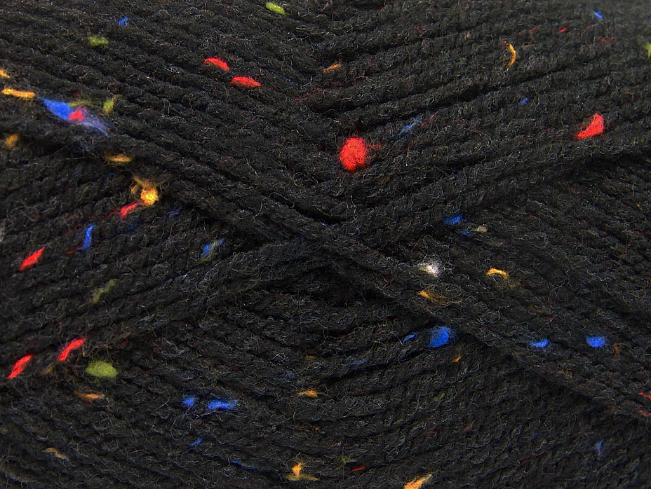 Favorite Tweed Black, Rainbow, Basic - Plain Yarns | Ice Yarns Online ...